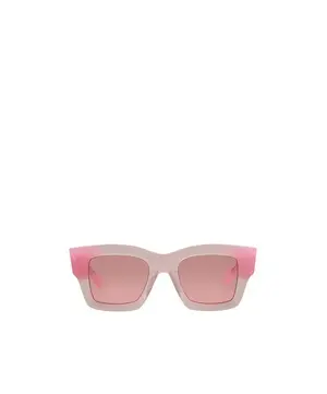 Jacquemus Square Cat Eye Sunglasses - Powder