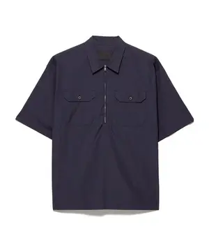 Prada Short-sleeved Cotton Shirt - Blue