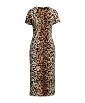 Dolce & Gabbana Leopard-print Stretch Bodycon Dress - Beige