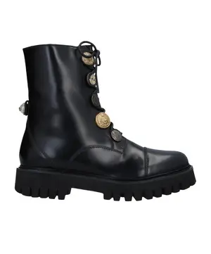 Dolce & Gabbana Solid Color Ankle Boots - Black