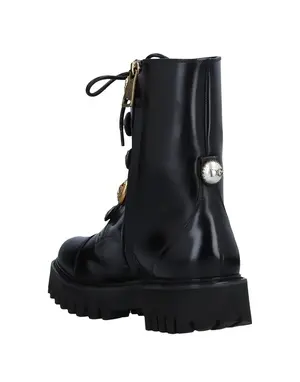 Dolce & Gabbana Solid Color Ankle Boots