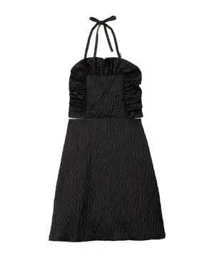 Miu Miu Cloqué Duchesse Dress - Black