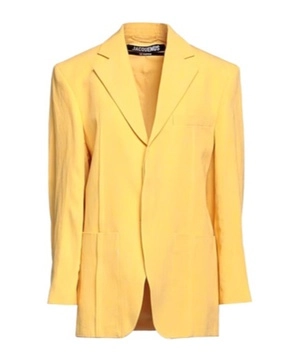 Jacquemus Solid Color Single-breasted Blazer - Yellow