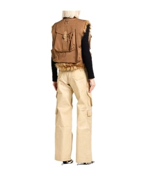 Dolce & Gabbana Solidcolor Sleeveless Canvas Jacket