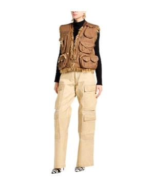 Dolce & Gabbana Solidcolor Sleeveless Canvas Jacket