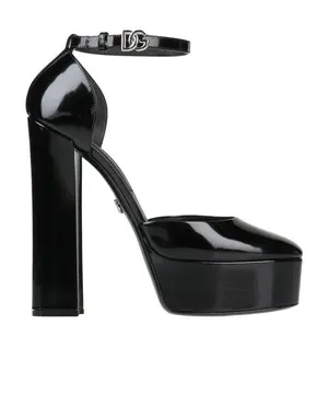 Dolce & Gabbana Patent Leather Block Heel Pumps