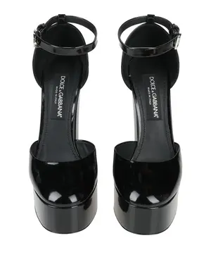 Dolce & Gabbana Patent Leather Block Heel Pumps
