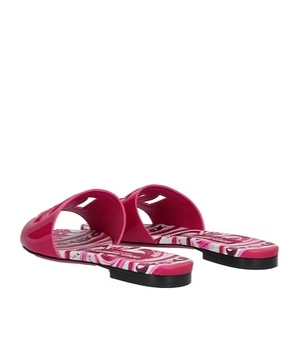 Dolce & Gabbana Patent Leather Slide Sandals