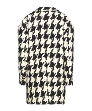 Dolce & Gabbana Two-tone Tweed Long Sleeve Coat