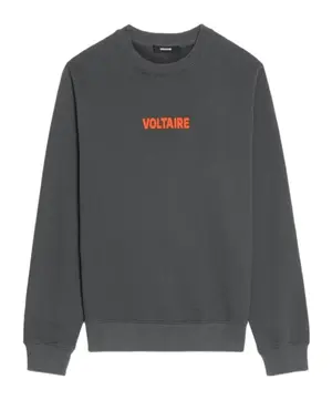 Zadig&Voltaire Aime Crew-neck Sweatshirt - Carbone