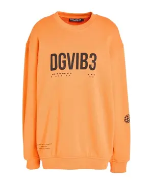 Dolce & Gabbana Printed Long Sleeve Crewneck Hoodie