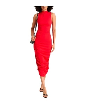 Jacquemus Sleeveless Mock Neck Midi Dress