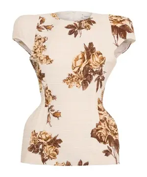 Magda Butrym Short Sleeve Blouse - White