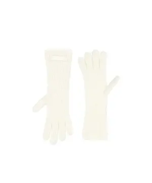 Jacquemus Simple Knitted Gloves - Ivory
