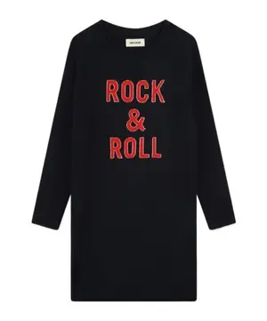 Zadig&Voltaire Long Sleeve Tricot Dress With Logo Embroidery