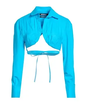 Jacquemus Minimalist Solid-color Cropped Top - Blue