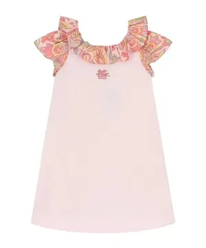 Etro Logo Embroidered Dress - Pink
