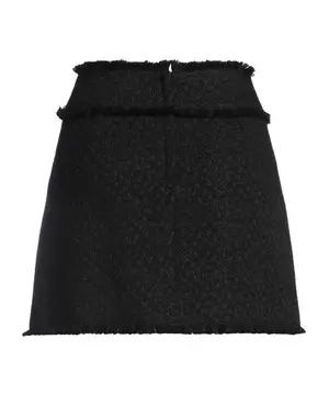 Dolce & Gabbana Solid-colored A-line Wool Skirt