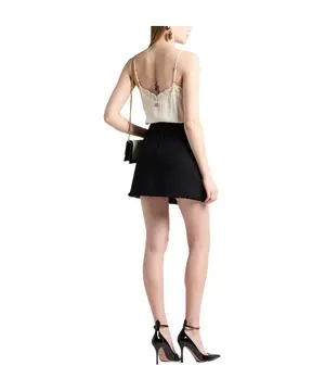 Dolce & Gabbana Solid-colored A-line Wool Skirt