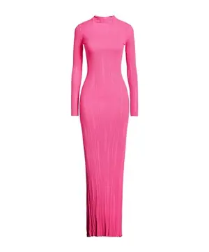 Jacquemus Ribbed Knit Maxi Dress - Fuchsia