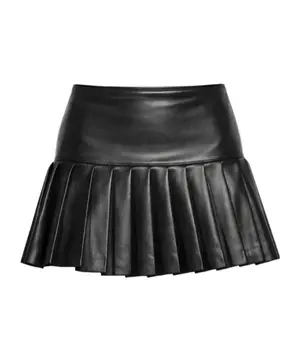 Norma Kamali Pleated Mini Skirt