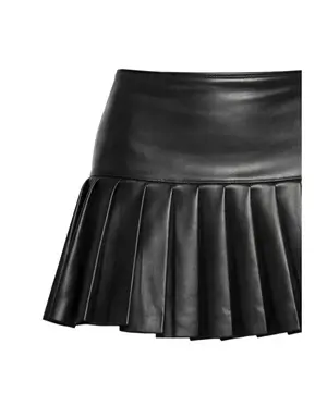 Norma Kamali Pleated Mini Skirt