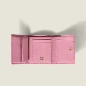Miu Miu Small Matelassé Nappa Leather Wallet