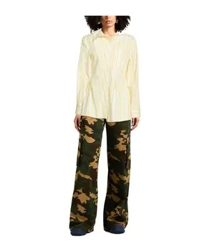Jacquemus Striped Poplin Long Sleeve Shirt