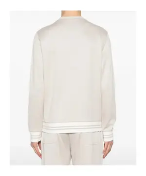 Eleventy Striped-trim Sweatshirt