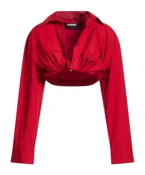 Jacquemus Solid Colour Shirts - Red