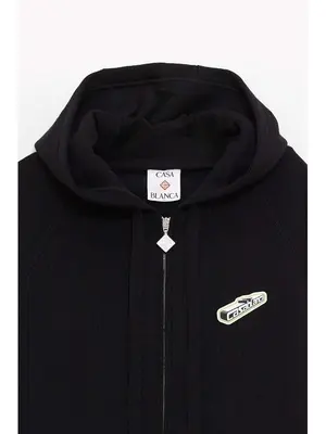 Casablanca Zip-up Hoodie With Logo