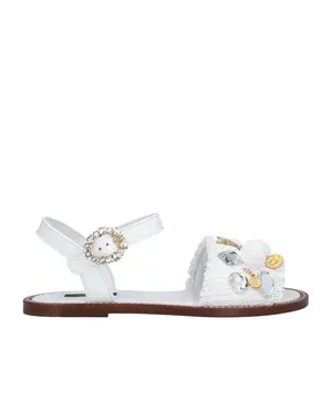 Dolce & Gabbana Solid Color Sandals - White