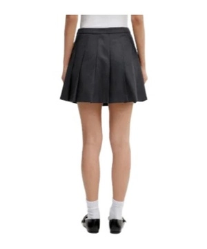 SPORTY  RICH Sporty & Rich Pleated Embroidery Mini Skirt
