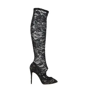 Dolce & Gabbana Solid Color Long Boots - Black