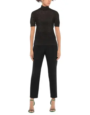 Dolce & Gabbana Two-tone Knitted Short-sleeve Turtleneck