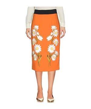 Dolce & Gabbana Embroidered Crepe Skirt