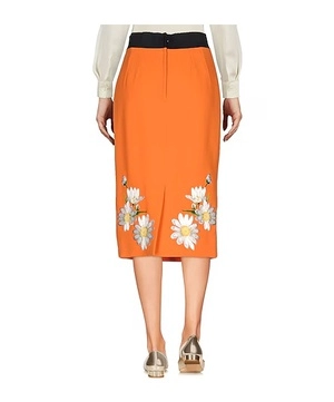 Dolce & Gabbana Embroidered Crepe Skirt