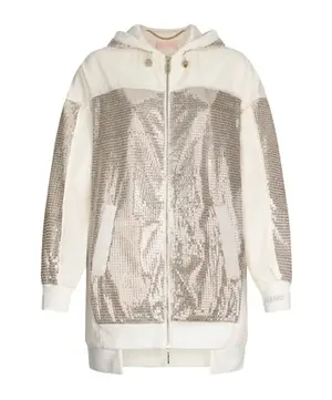 Liu Jo Sequined Parka - White