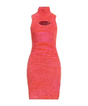 DIESEL® Sleeveless Two-tone Knit Dress - Orange