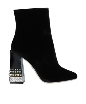 Dolce & Gabbana Solid Color Ankle Boots - Black