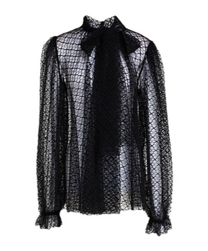 Dolce & Gabbana Lace Blouse With Bow Detail