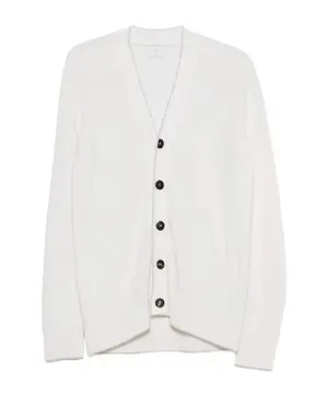 Eleventy Contrasting Trim Buttoned Cardigan