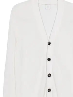 Eleventy Contrasting Trim Buttoned Cardigan