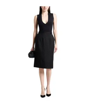 Dolce & Gabbana Striped Midi Skirt