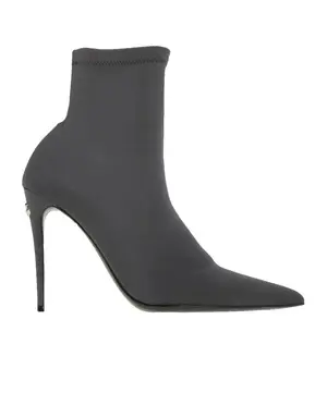 Dolce & Gabbana Solid Color Ankle Boots - Black