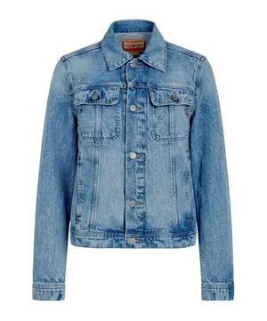 DIESEL® Denim Jacket With Classic Collar - Blue