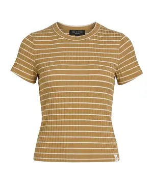 Rag & Bone Striped Ribbed T-shirt
