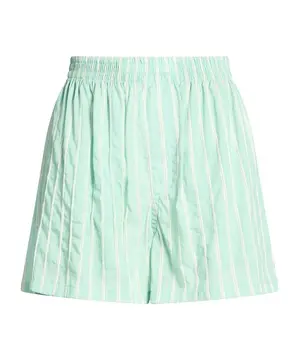 Balenciaga Striped Twill Bermuda Shorts