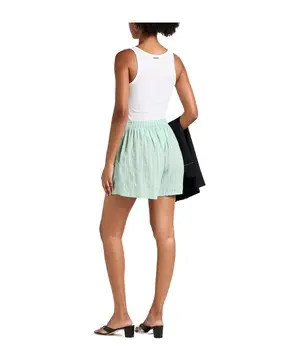 Balenciaga Striped Twill Bermuda Shorts