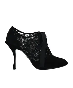 Dolce & Gabbana Solid Color Ankle Boots - Black